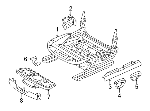 GM 22757263 - Genuine GM Bumper Bracket